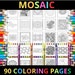 Printable Mosaic Coloring Pages for Kids and Adults | 90 Pages ...