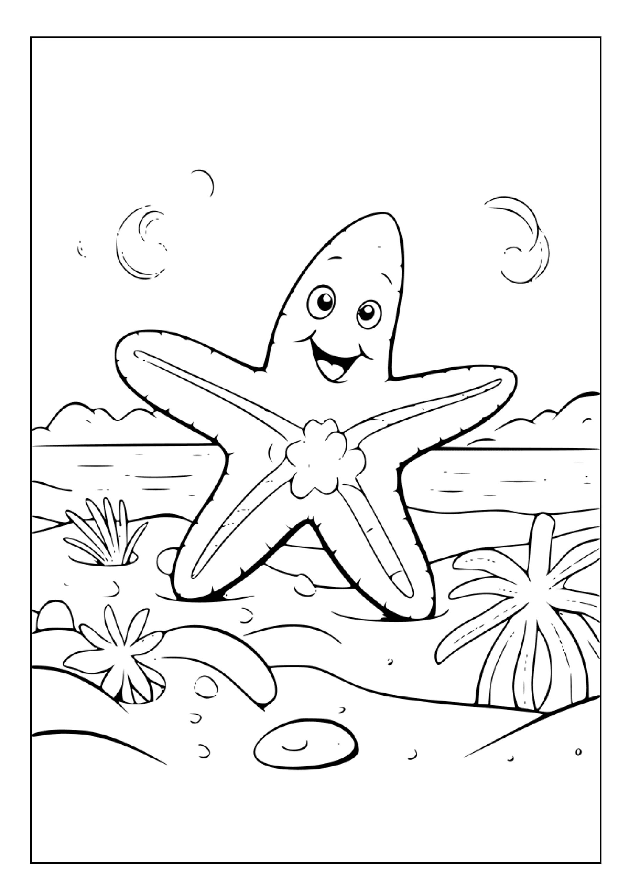 Printable Starfish Coloring Pages for Kids & Adults | 65 Pages ...