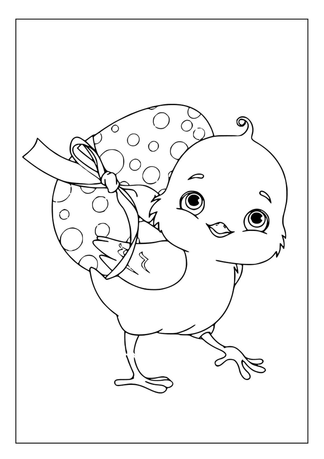 Printable Baby Chick Coloring Pages for Kids & Adults 25 Pages Instant ...