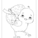 Printable Baby Chick Coloring Pages for Kids & Adults 25 Pages Instant ...