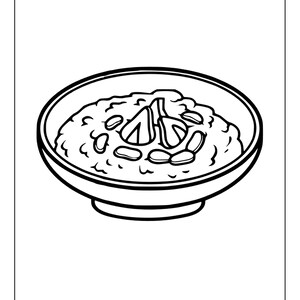 Printable Oatmeal Coloring Pages for Kids & Adults | 25 Pages | Instant ...