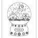 Printable Snowglobe Coloring Pages for Kids & Adults | 100 Pages ...
