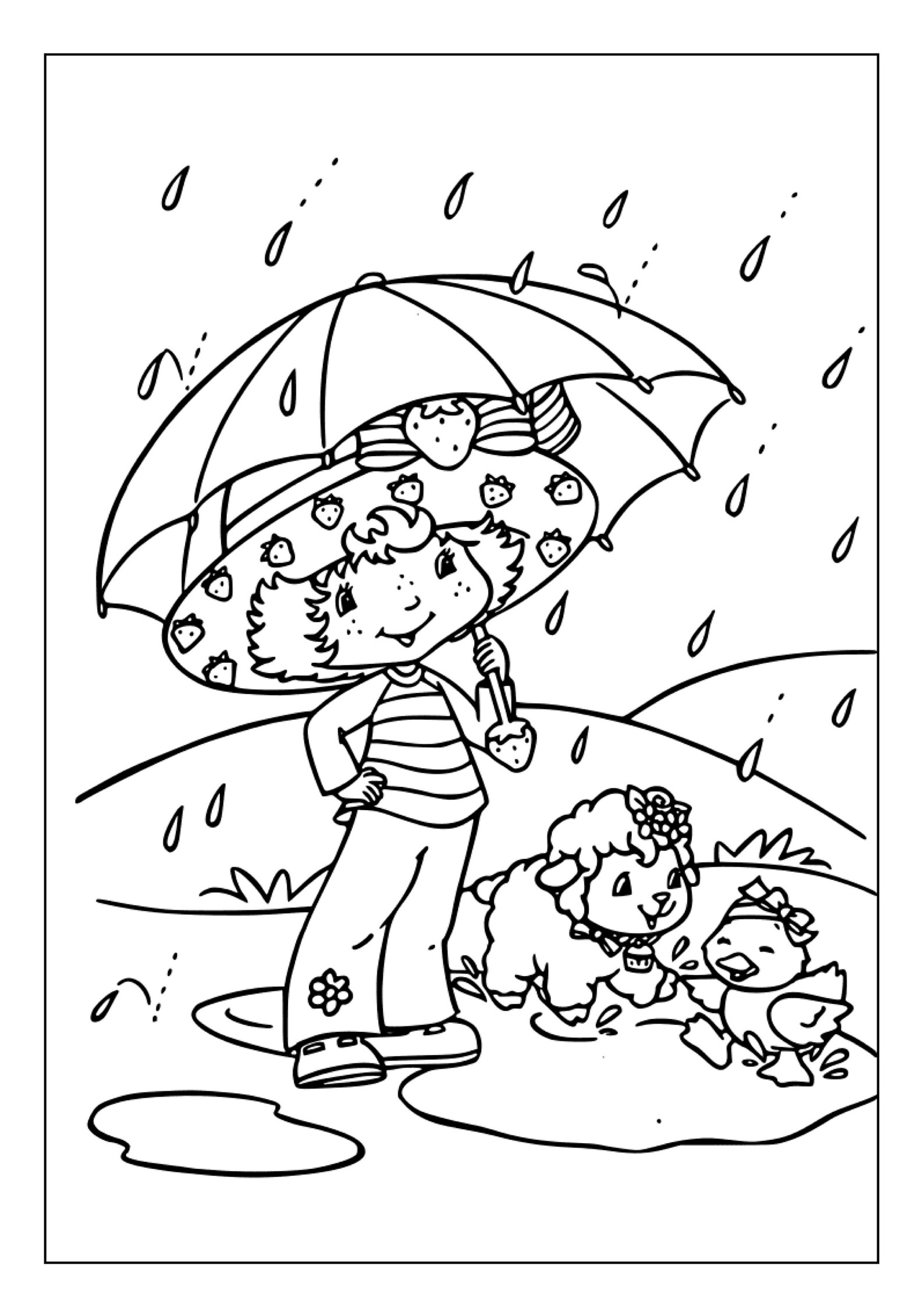 Printable Rain Coloring Pages for Kids & Adults | 35 Pages | Digital ...
