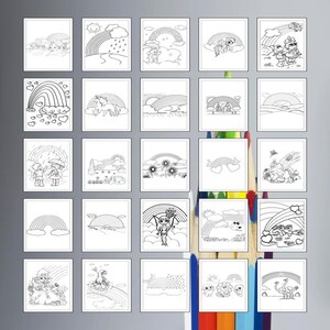 Printable Rainbow Coloring Pages for Kids and Adults | 60 Pages ...