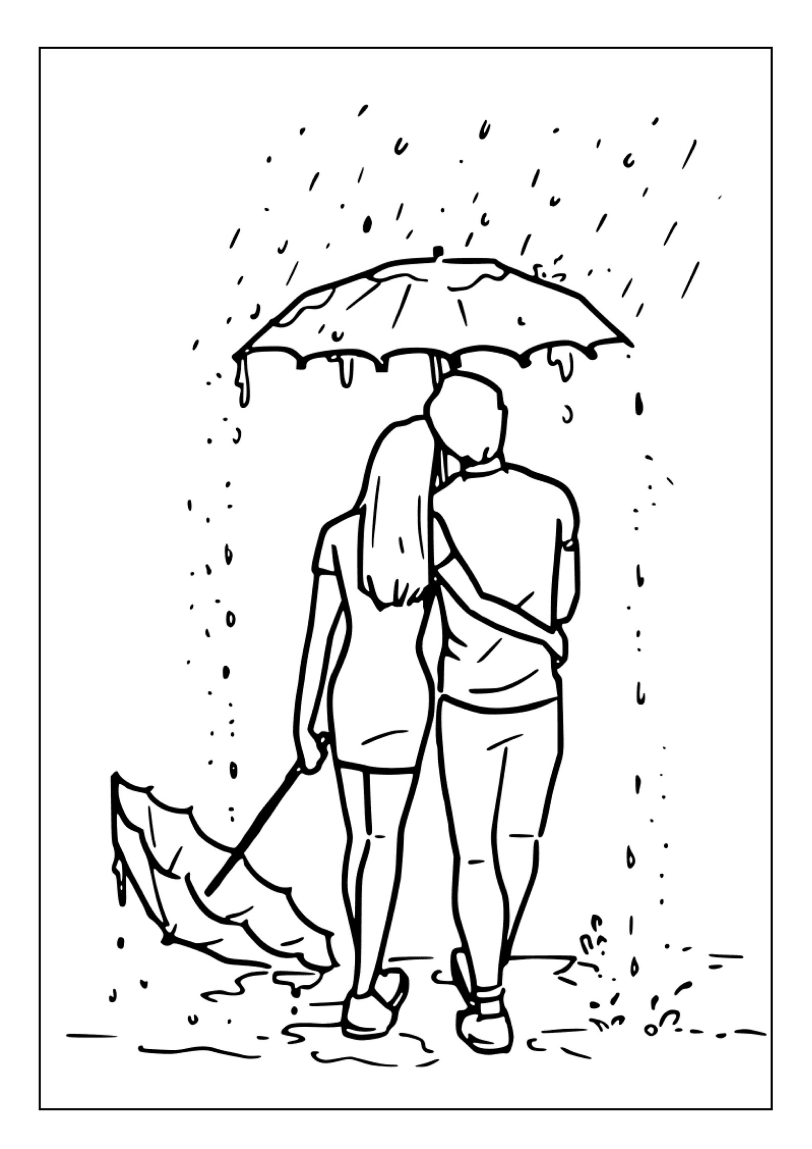 Printable Lovers Coloring Pages for Kids & Adults | 25 Pages | Instant ...