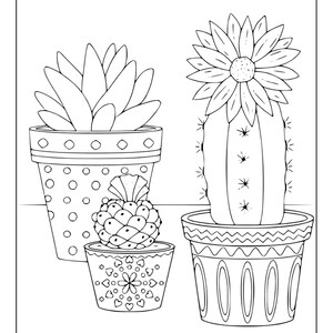 Printable Cactus Coloring Pages for Kids and Adults | 90 Pages ...