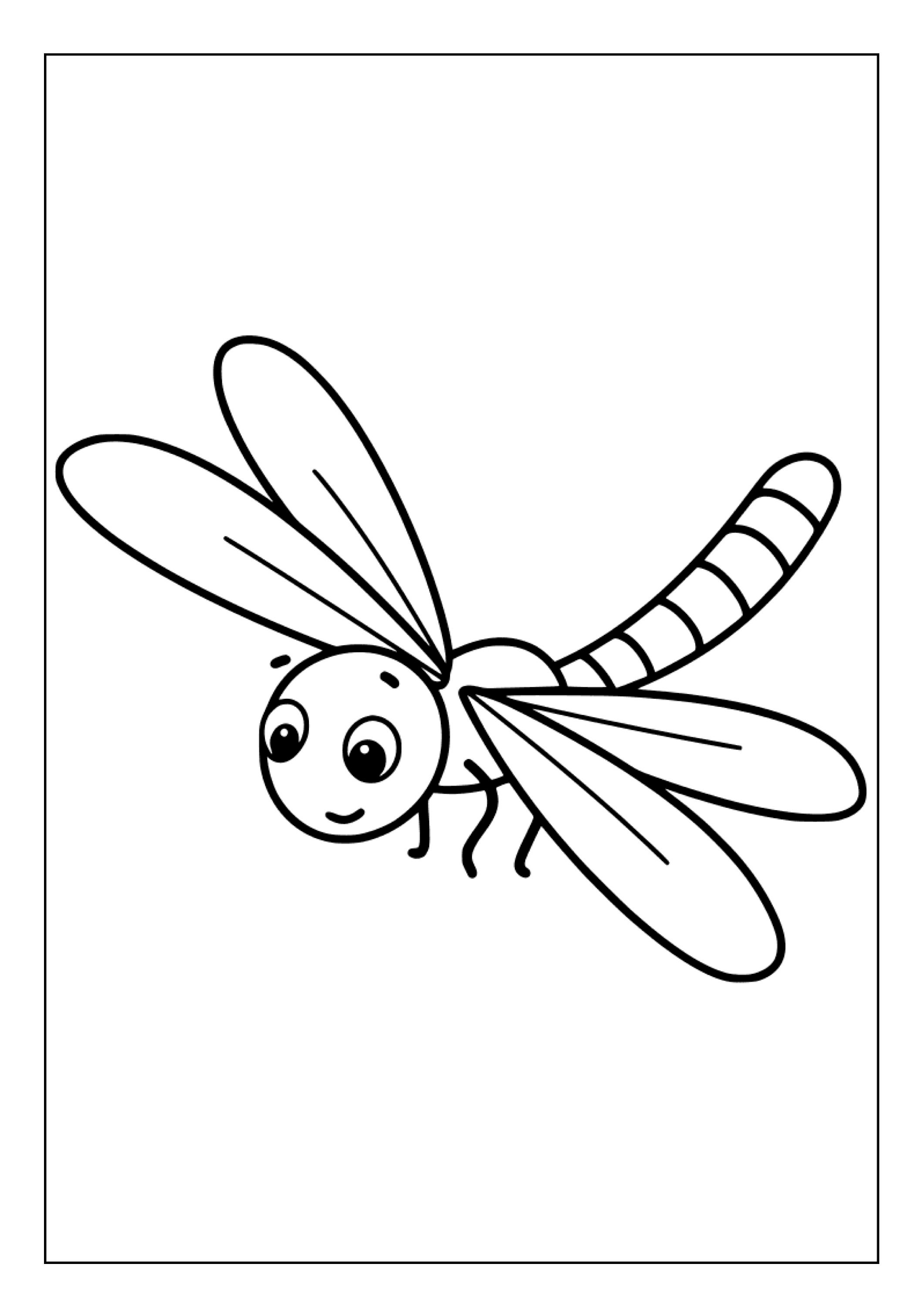 Printable Dragonfly Coloring Pages for Kids & Adults 30 - Etsy