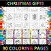 Printable Christmas Gifts Coloring Pages for Kids & Adults | 90 Pages ...