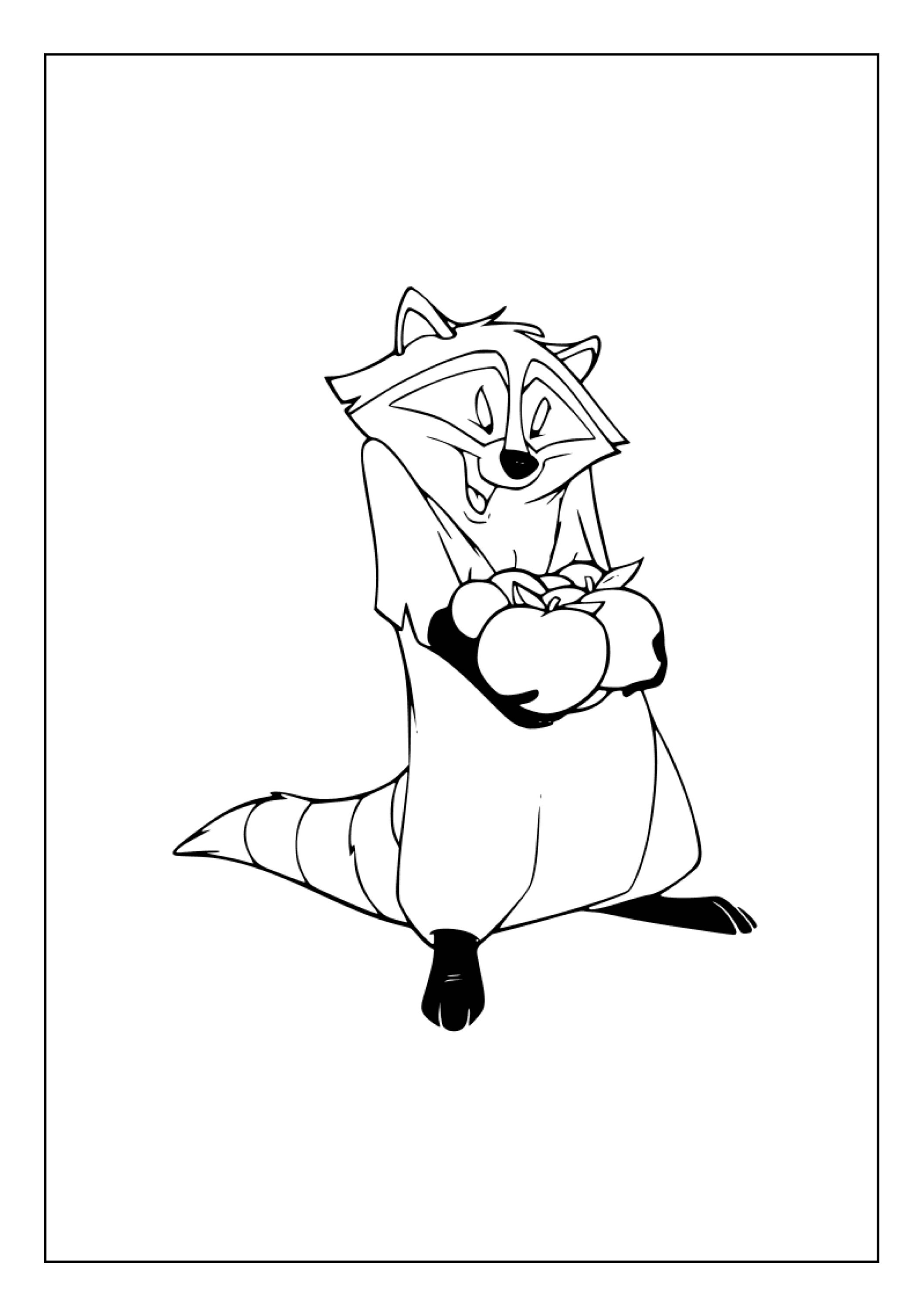 Printable Raccoon Coloring Pages for Kids & Adults | 40 Pages | Instant ...