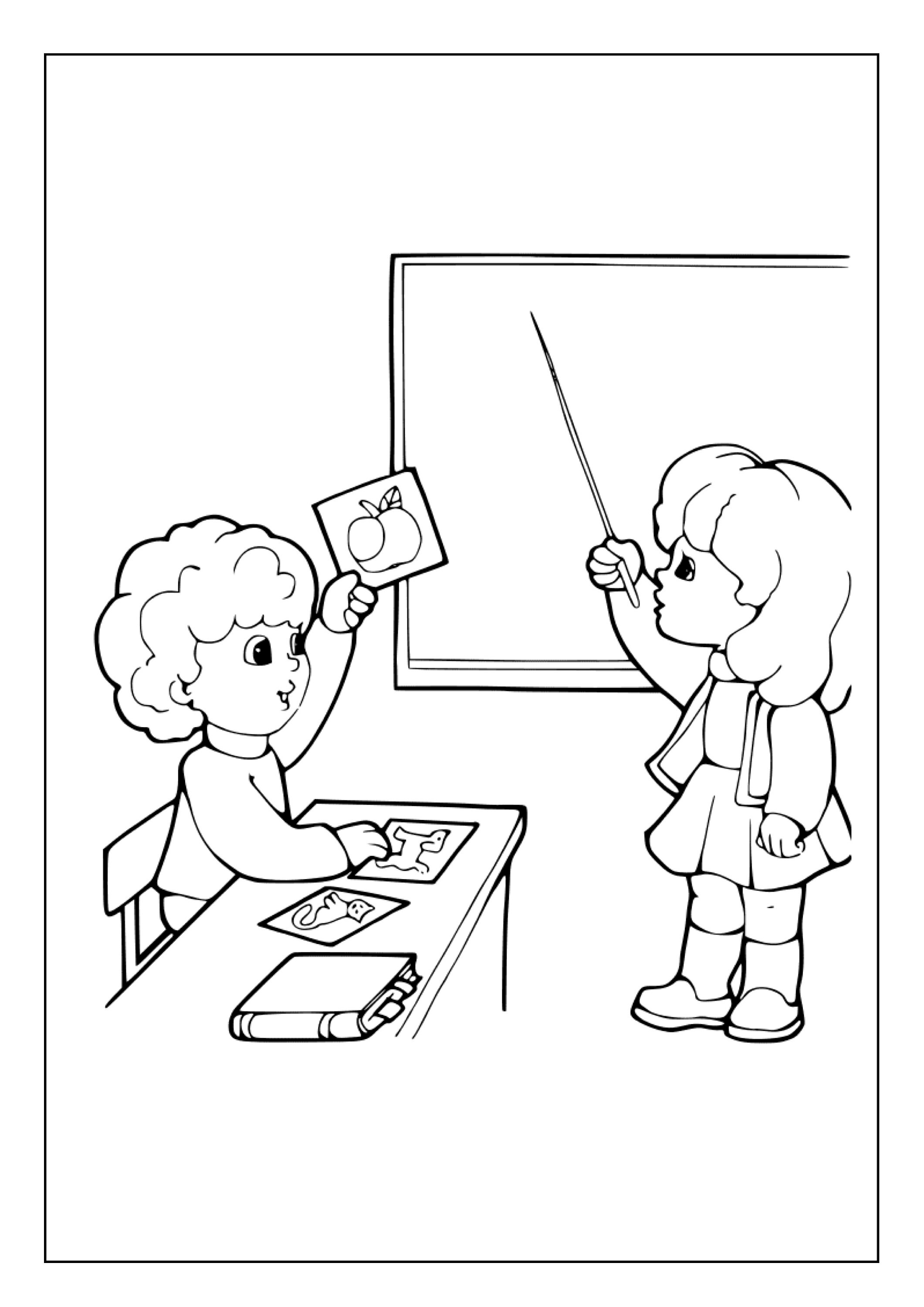 Printable School Coloring Pages for Kids & Adults | 45 Pages | Instant ...