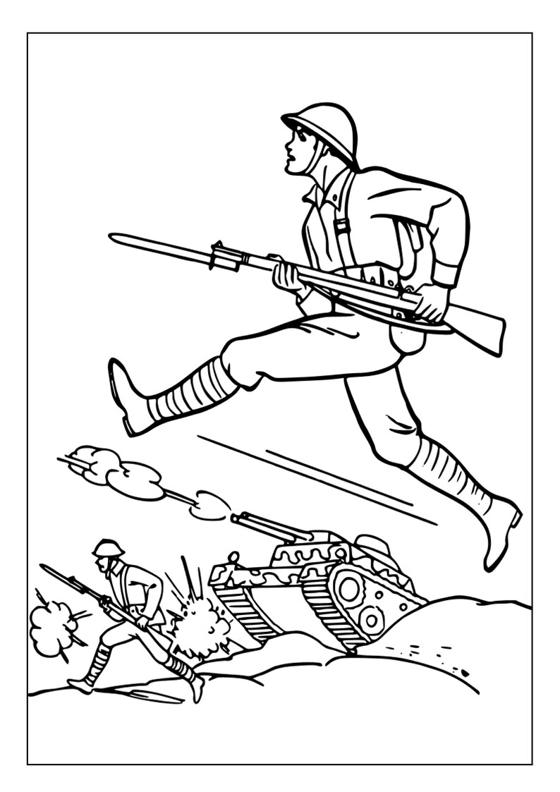 Printable Soldiers Coloring Pages for Kids and Adults | 90 Pages ...