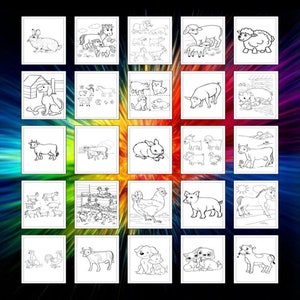 Printable Pets Coloring Pages for Kids and Adults | 90 Pages | Instant ...