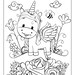 Printable Baby Unicorn Coloring Pages for Kids and Adults 90 - Etsy