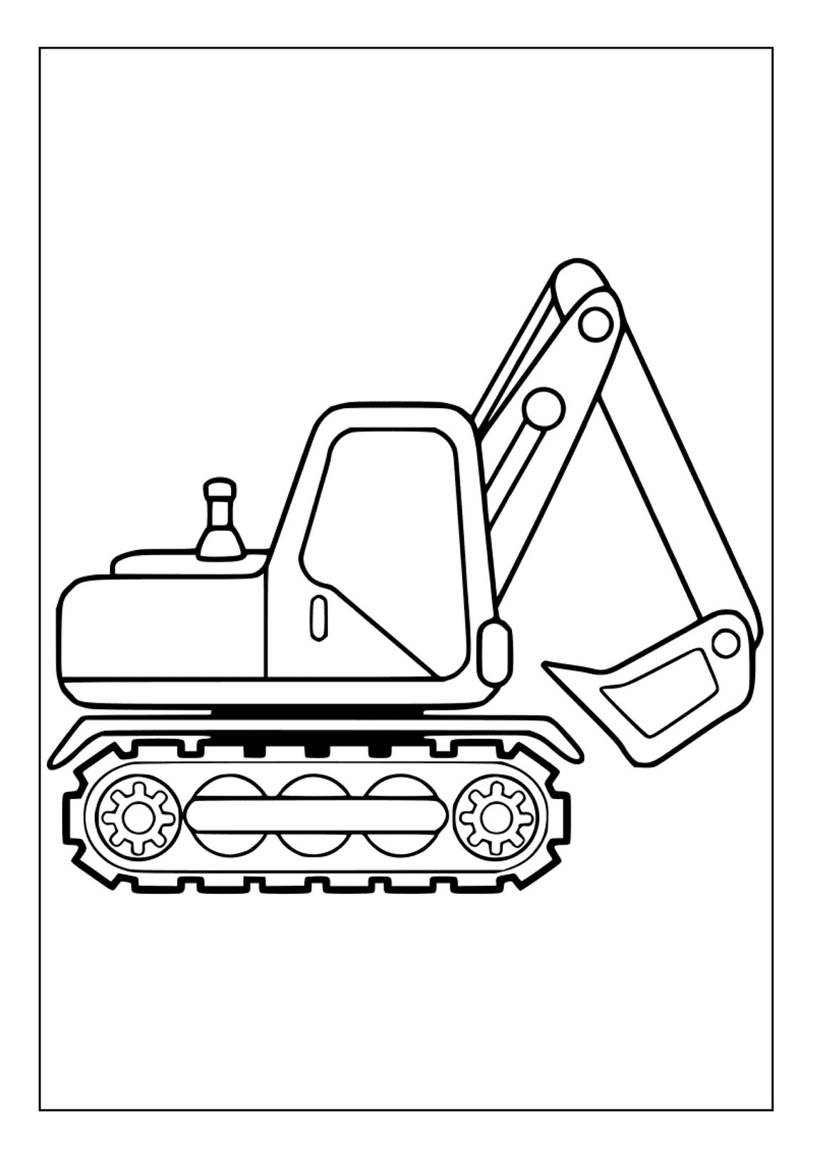Printable Excavator Coloring Pages for Kids & Adults | 30 Pages ...