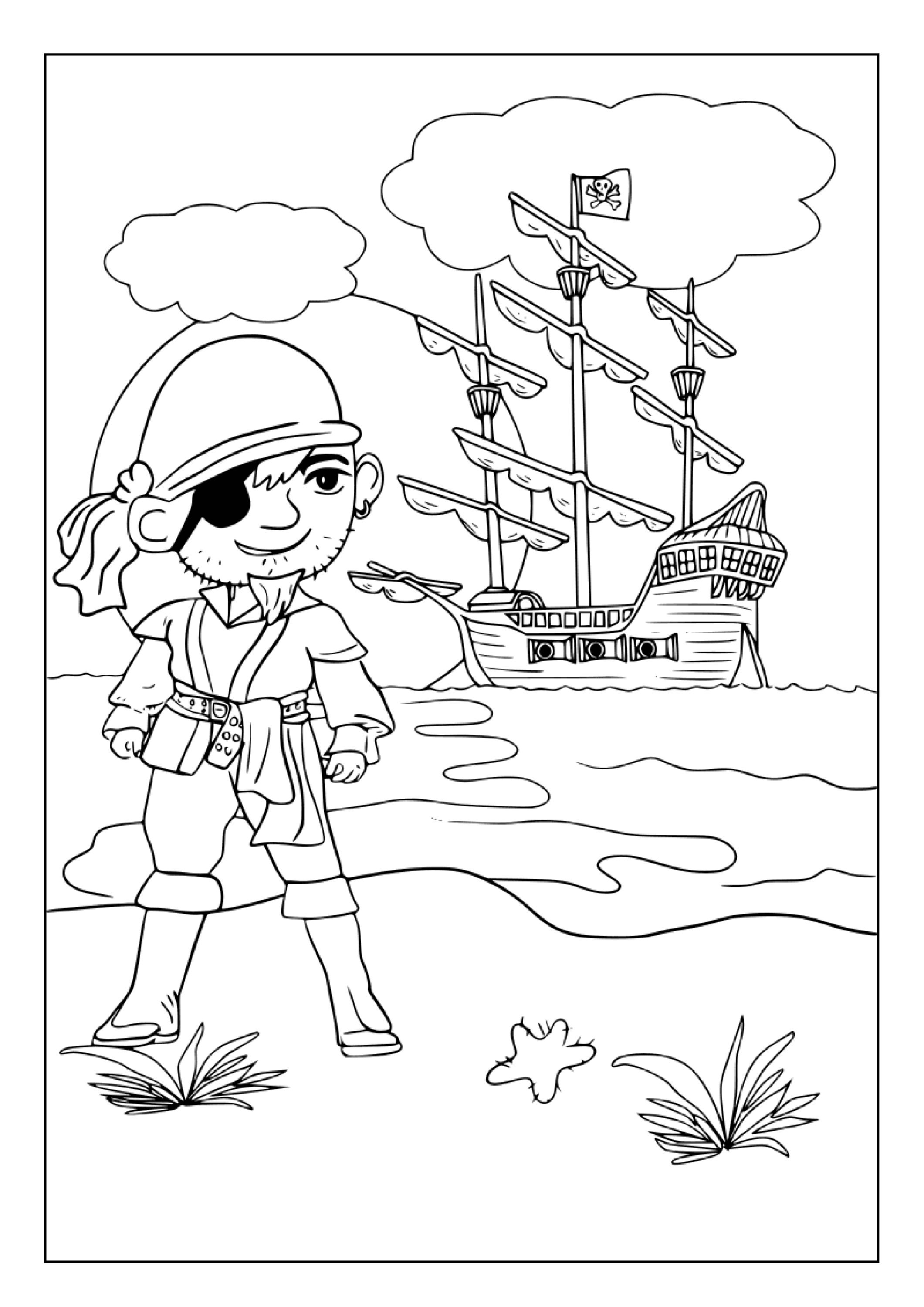 Printable Pirates Coloring Pages for Kids and Adults | 70 Pages ...