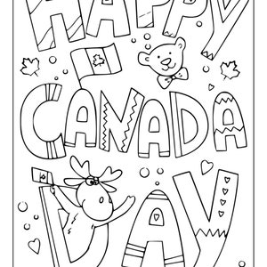 Printable Canada Day Coloring Pages for Kids & Adults | 40 Pages ...