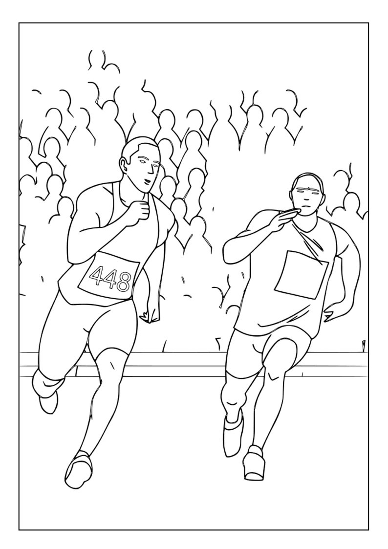 Printable Running Coloring Pages for Kids and Adults | 90 Pages ...