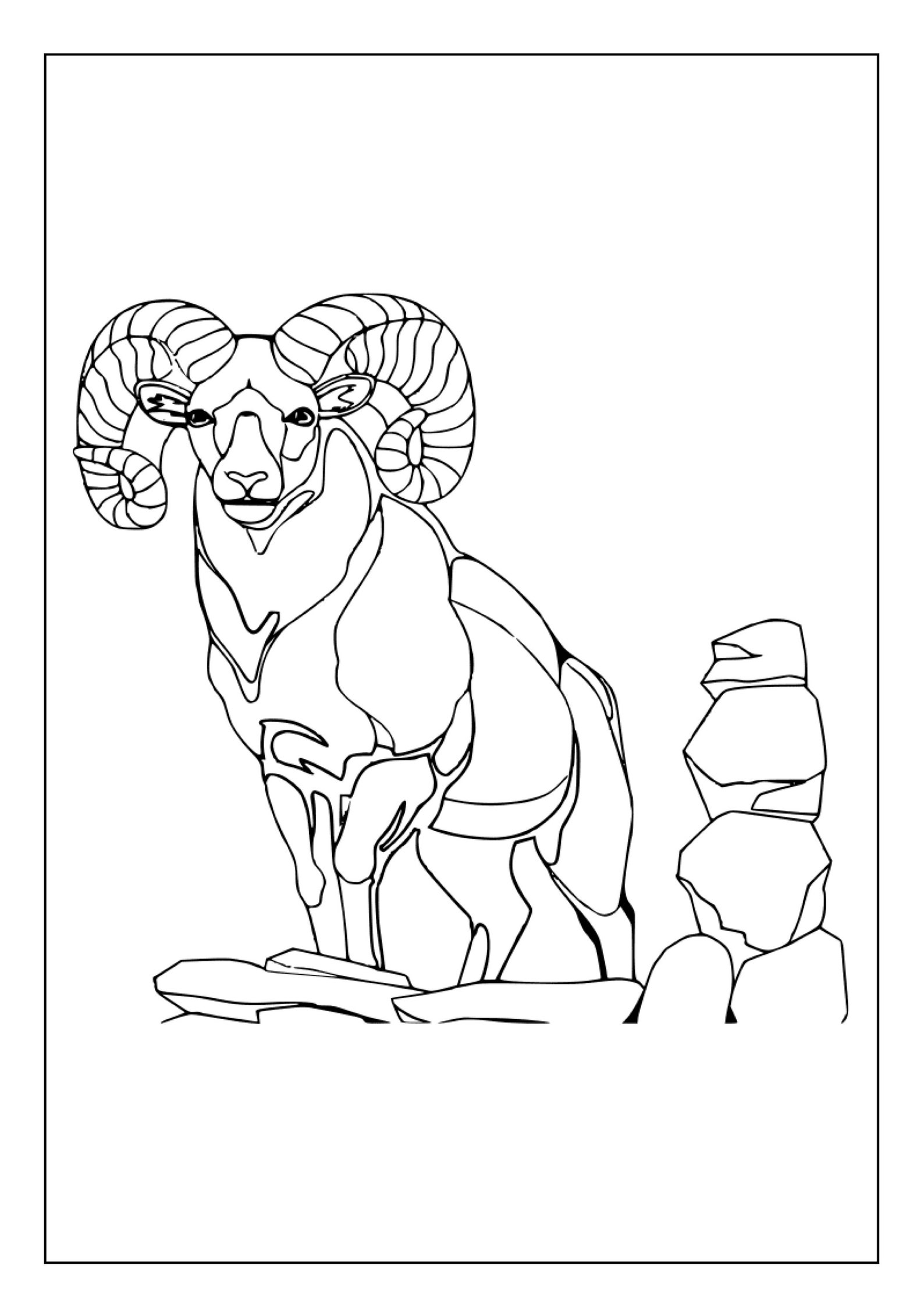 Printable Ram Coloring Pages for Kids & Adults | 35 Pages | Instant ...