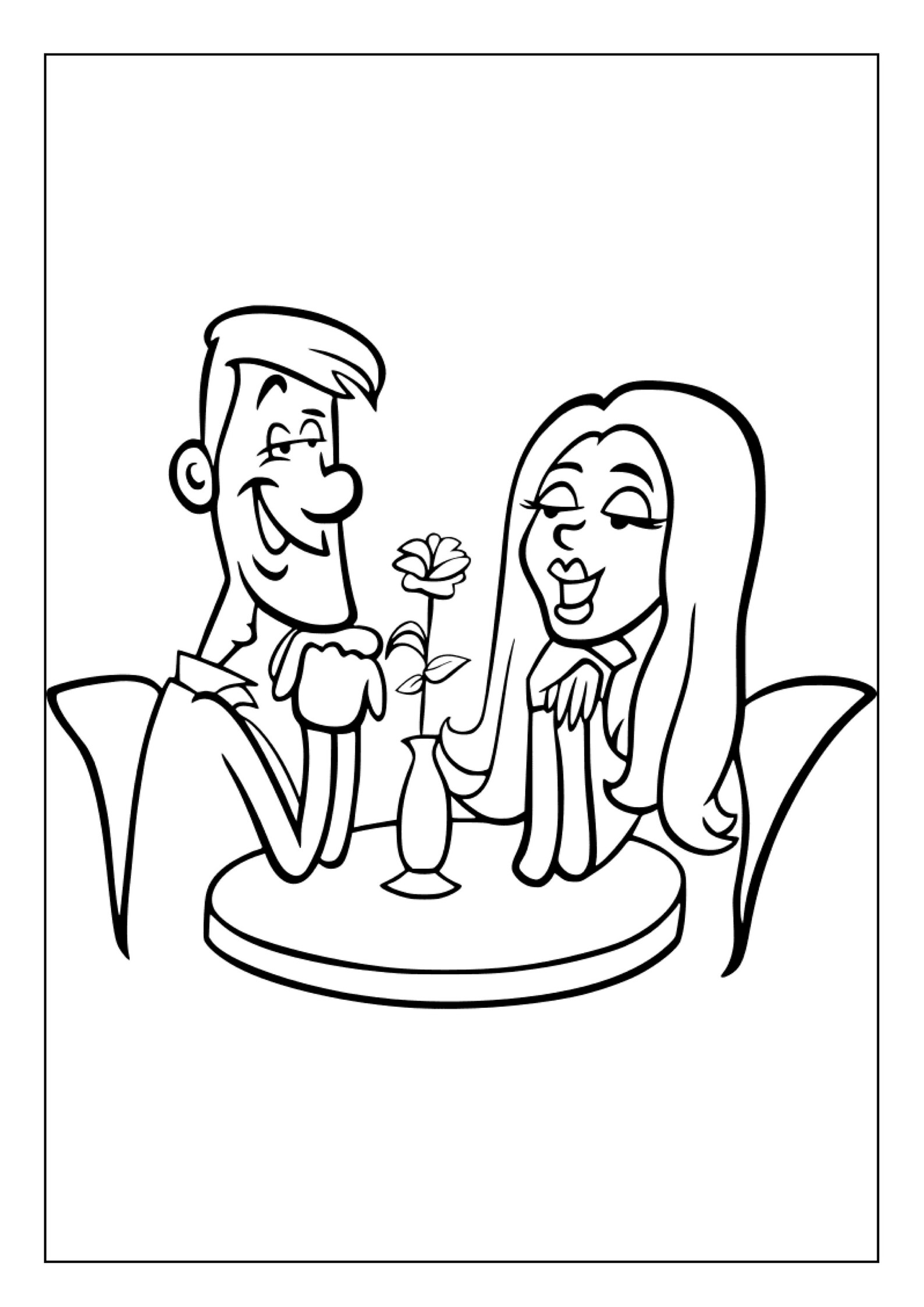 Printable Lovers Coloring Pages for Kids & Adults | 25 Pages | Instant ...
