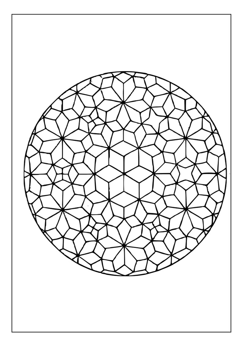 Printable Geometric Coloring Pages for Kids and Adults | 100 Pages ...
