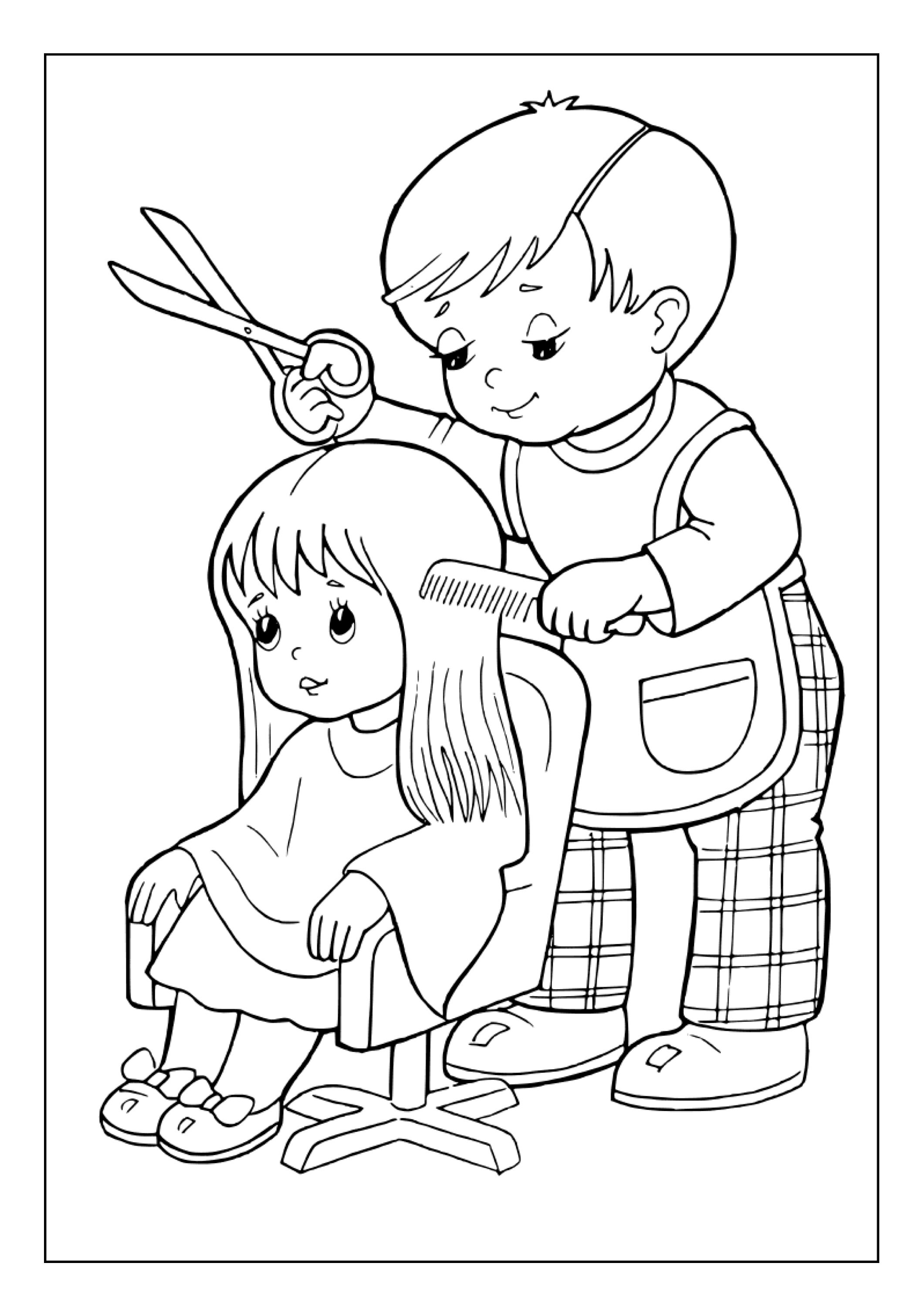 Printable Professions Coloring Pages for Kids and Adults | 100 Pages ...