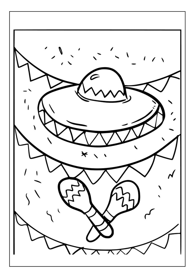 Printable Mexican Independence Day Coloring Pages for Kids & Adults ...