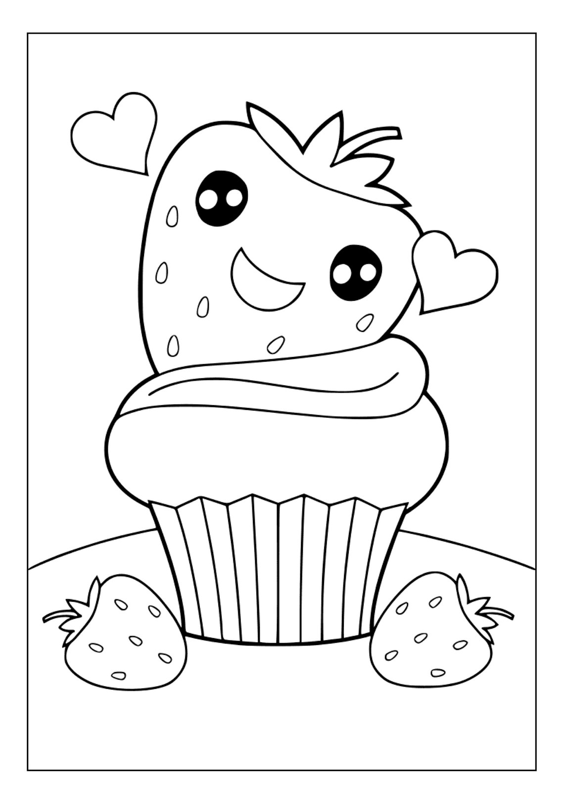 Printable Kawaii Food Coloring Pages for Kids and Adults | 95 Pages ...