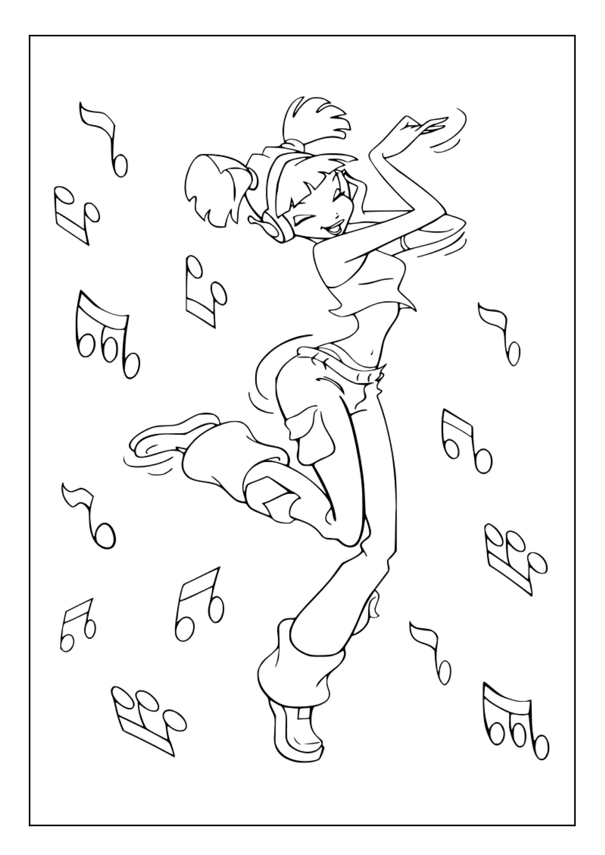 Printable Dancer Coloring Pages for Kids & Adults | 30 Pages | Instant ...
