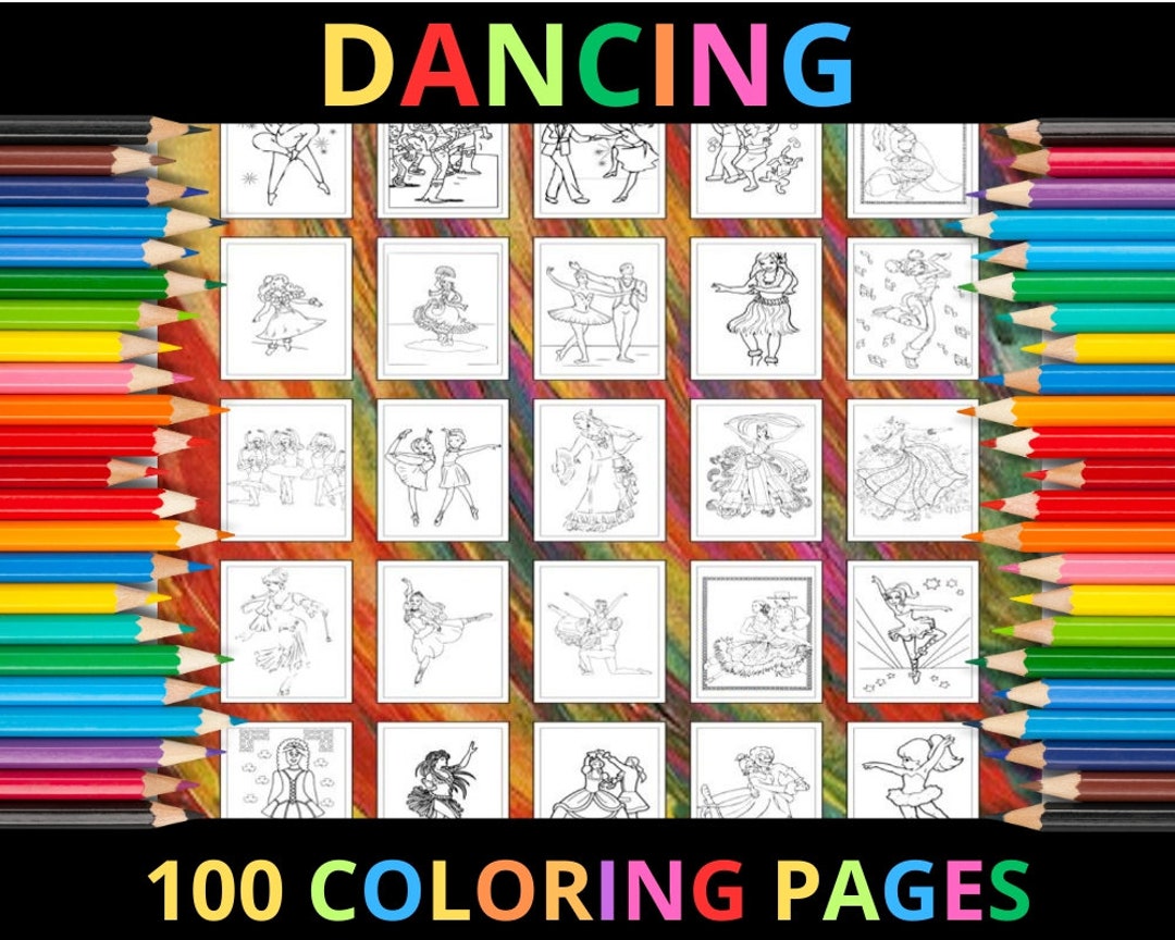 Printable Dancing Coloring Pages for Kids and Adults | 100 Pages ...