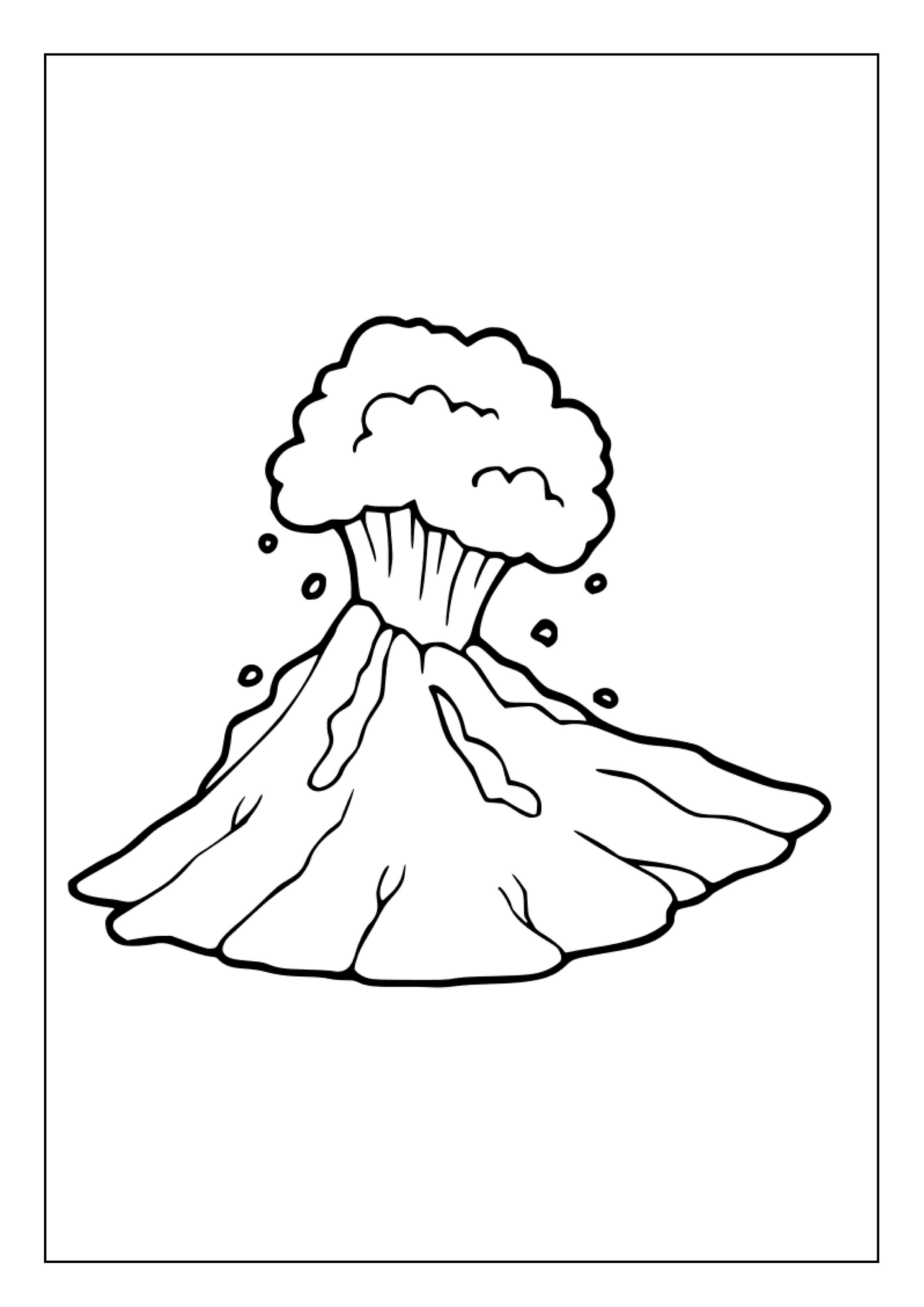 Printable Volcano Coloring Pages for Kids and Adults | 100 Pages ...