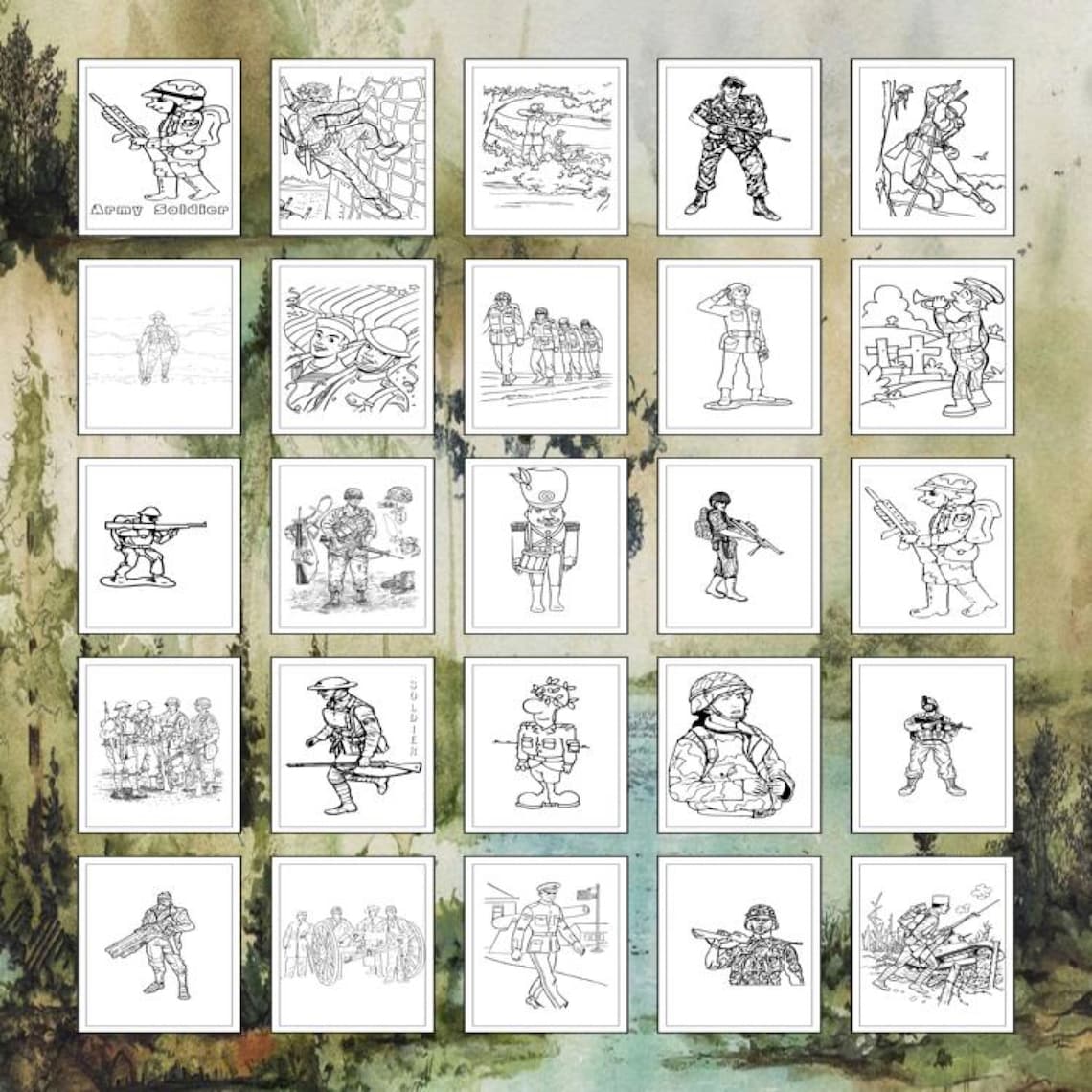 Printable Soldiers Coloring Pages for Kids and Adults | 90 Pages ...