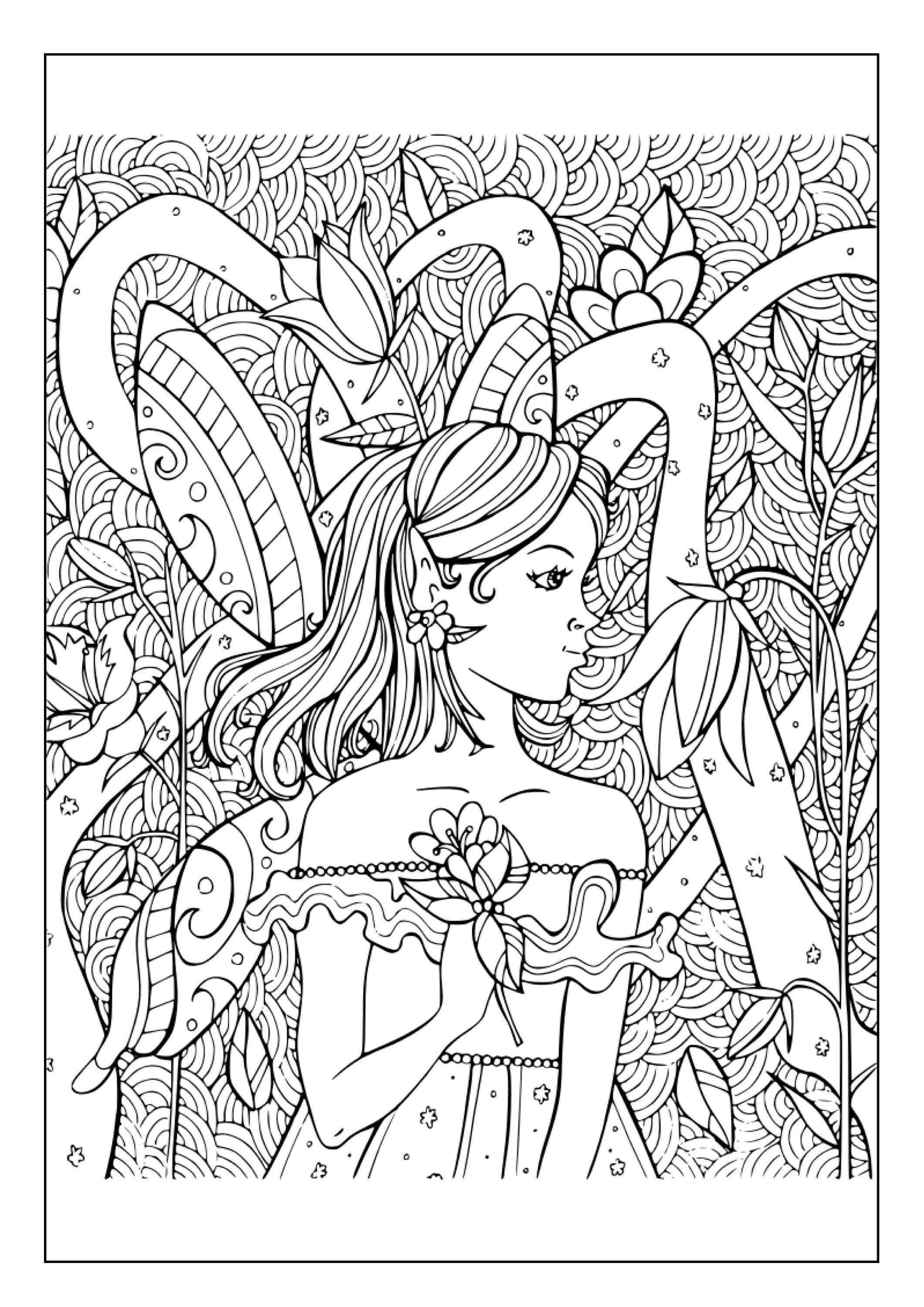 Printable Woman Coloring Pages for Kids & Adults 40 Pages - Etsy