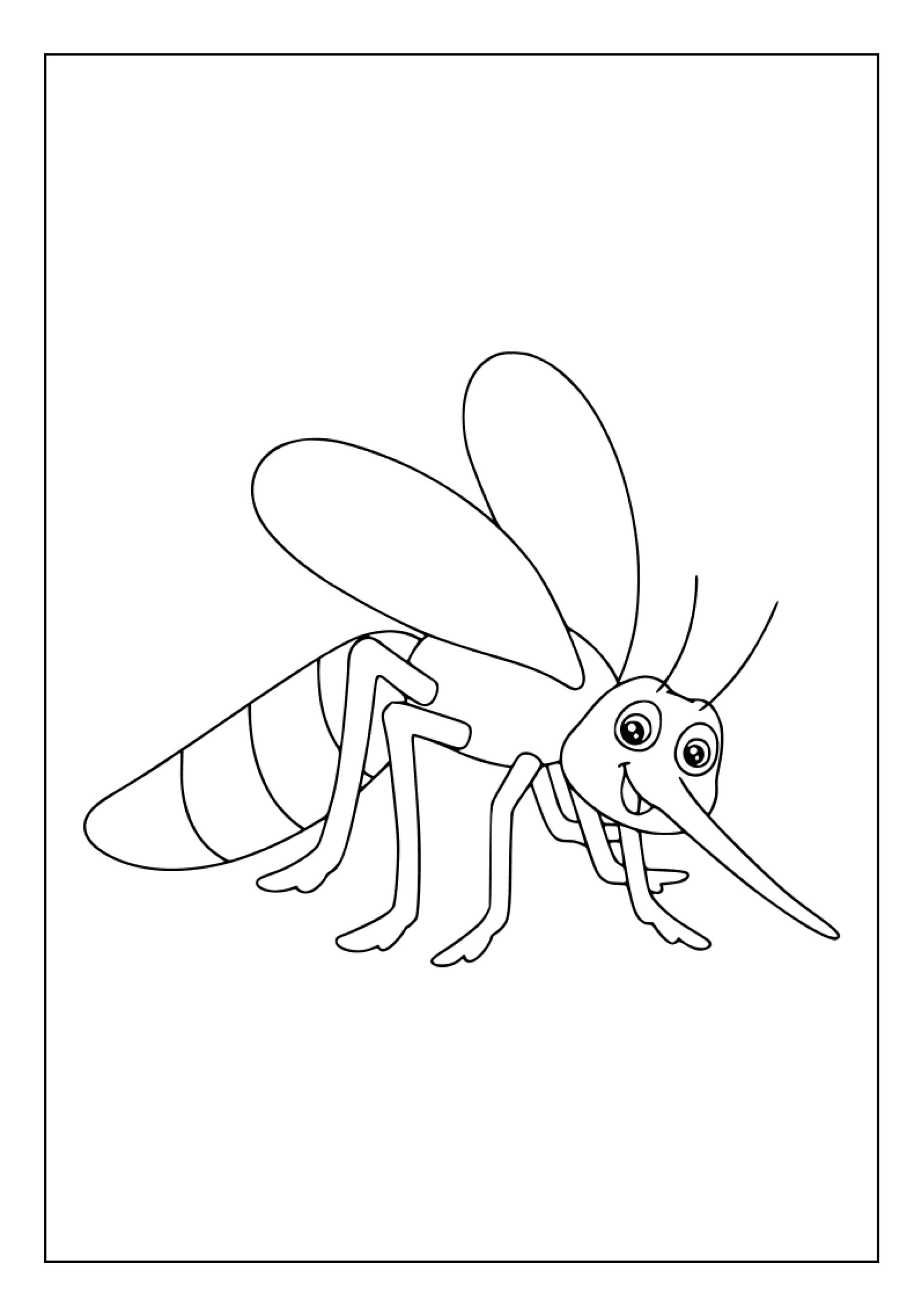 Printable Mosquito Coloring Pages for Kids & Adults 30 Pages Instant ...