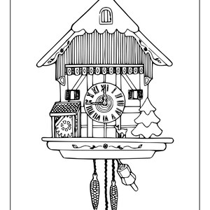 Printable Watch Clock Coloring Pages for Kids & Adults | 45 Pages ...