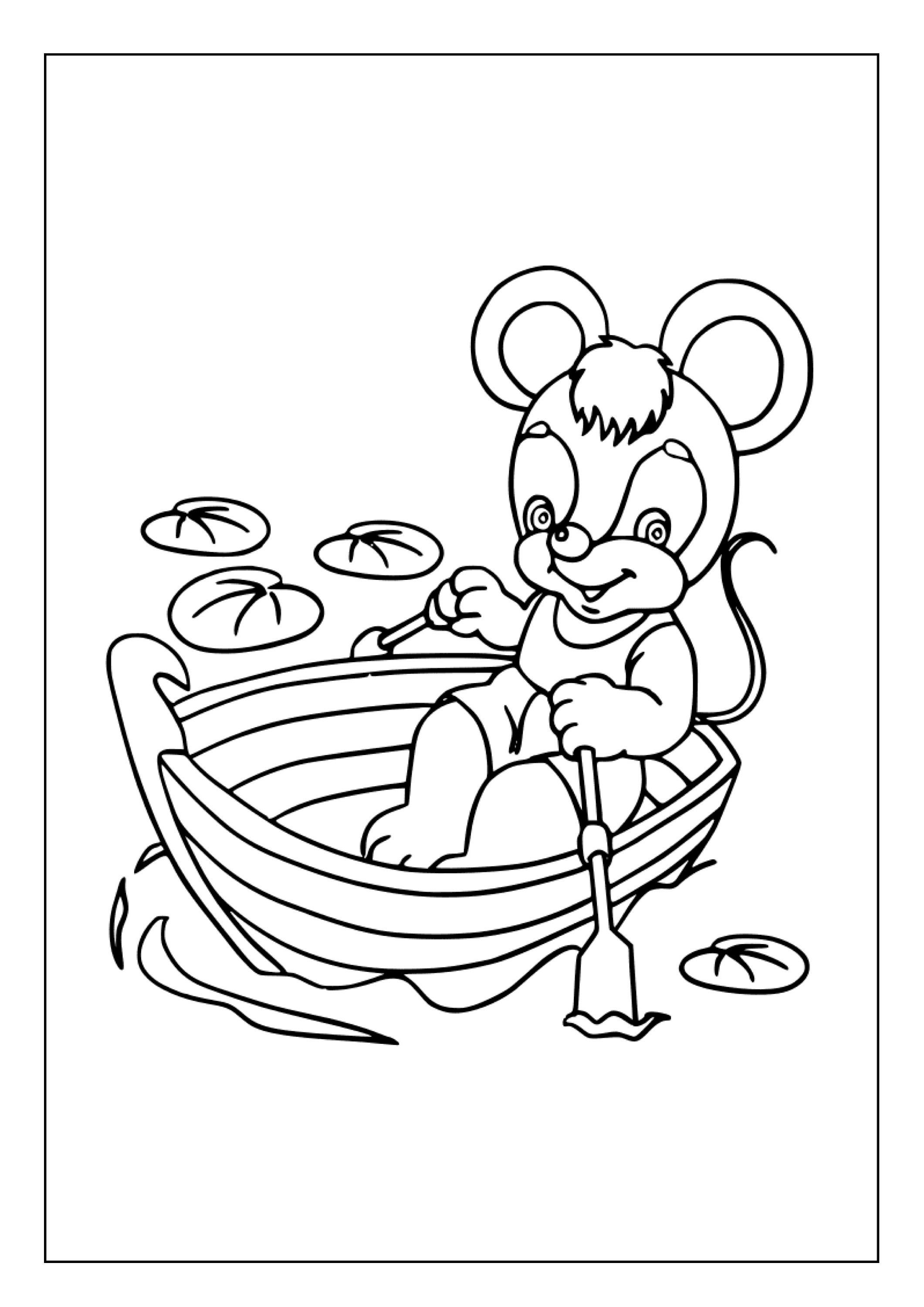 Printable Mouse Coloring Pages for Kids & Adults 40 Pages Instant ...