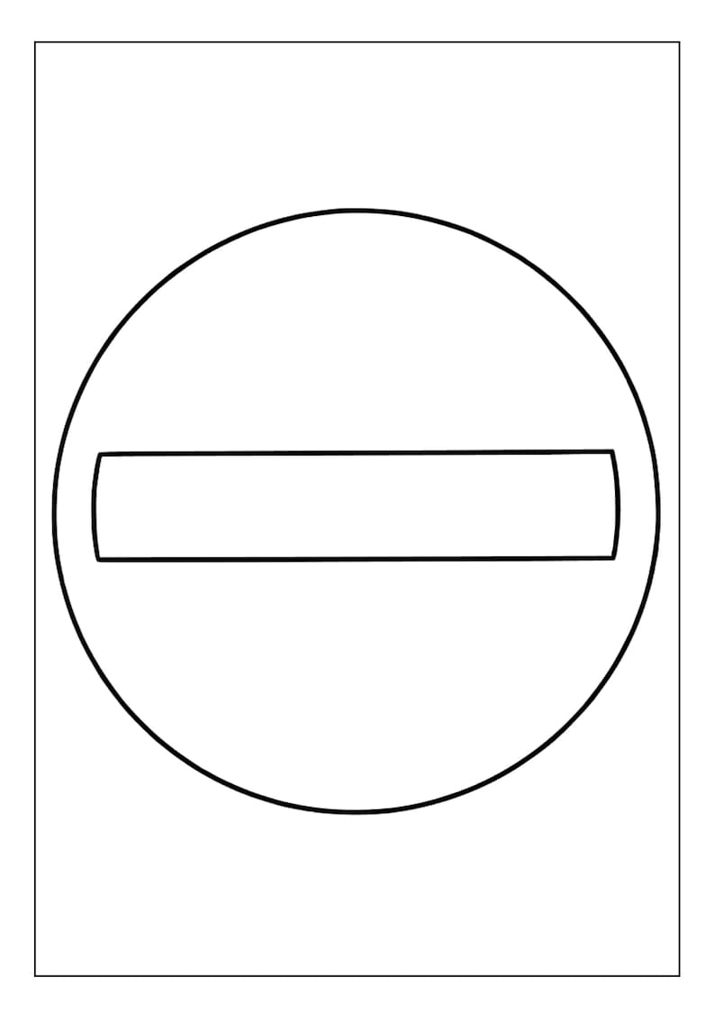 Printable Traffic Signs Coloring Pages for Kids & Adults | 30 Pages ...