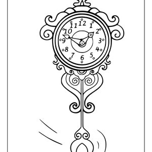 Printable Watch Clock Coloring Pages for Kids & Adults | 45 Pages ...