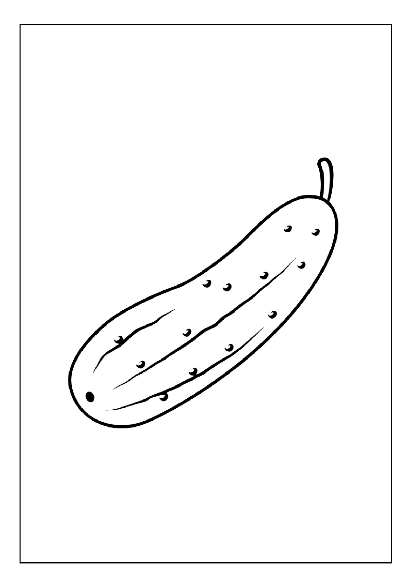 Printable Cucumber Coloring Pages for Kids & Adults | 30 Pages ...