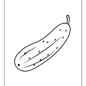 Printable Cucumber Coloring Pages for Kids & Adults | 30 Pages ...