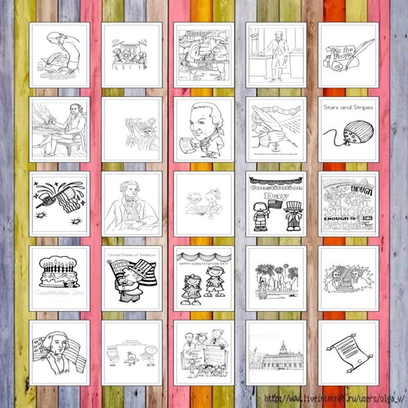 Printable Constitution Day Coloring Pages for Kids & Adults | 30 Pages ...