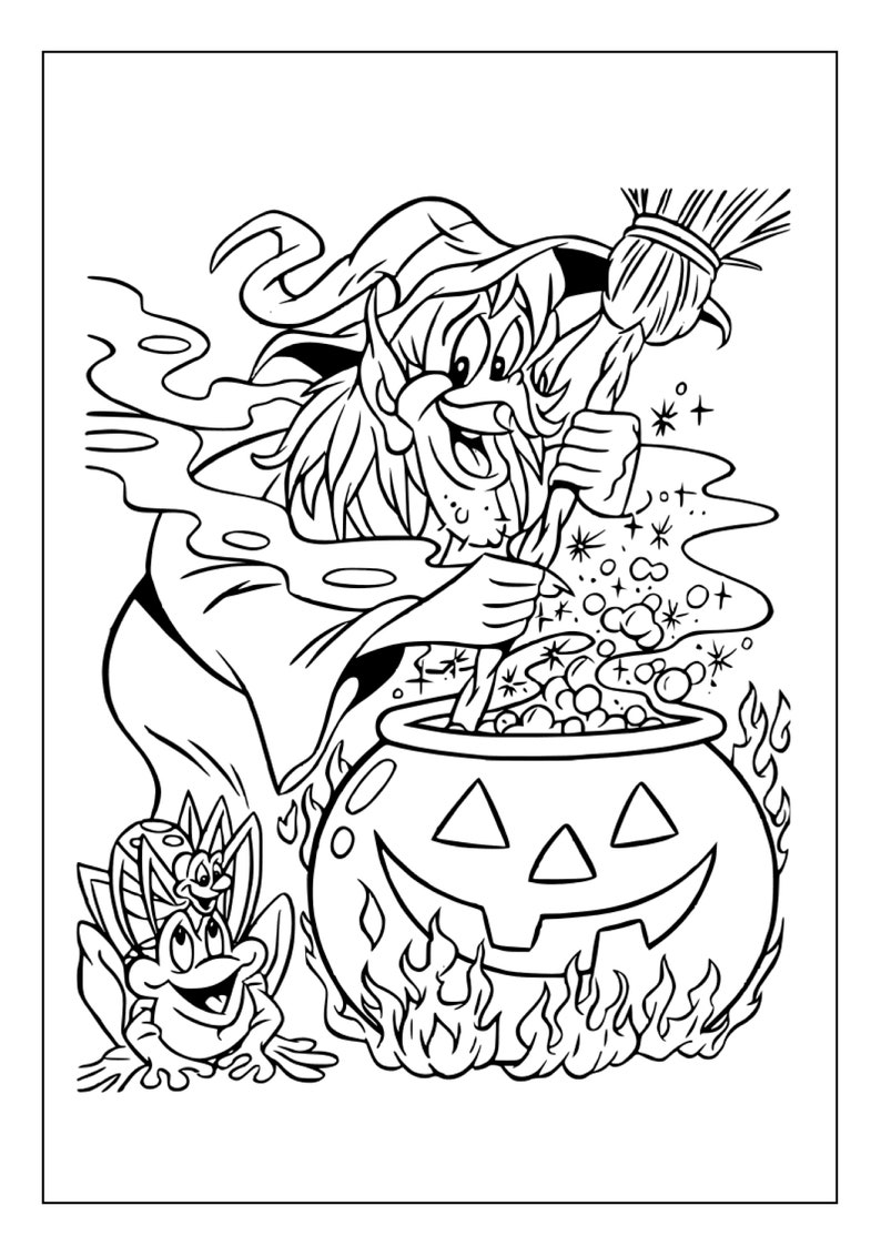 Printable Scary Coloring Pages for Kids and Adults 90 Pages Instant ...