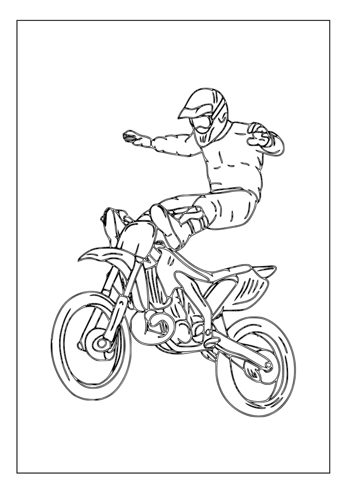 Printable Dirt Bike Coloring Pages for Kids & Adults | 45 Pages ...