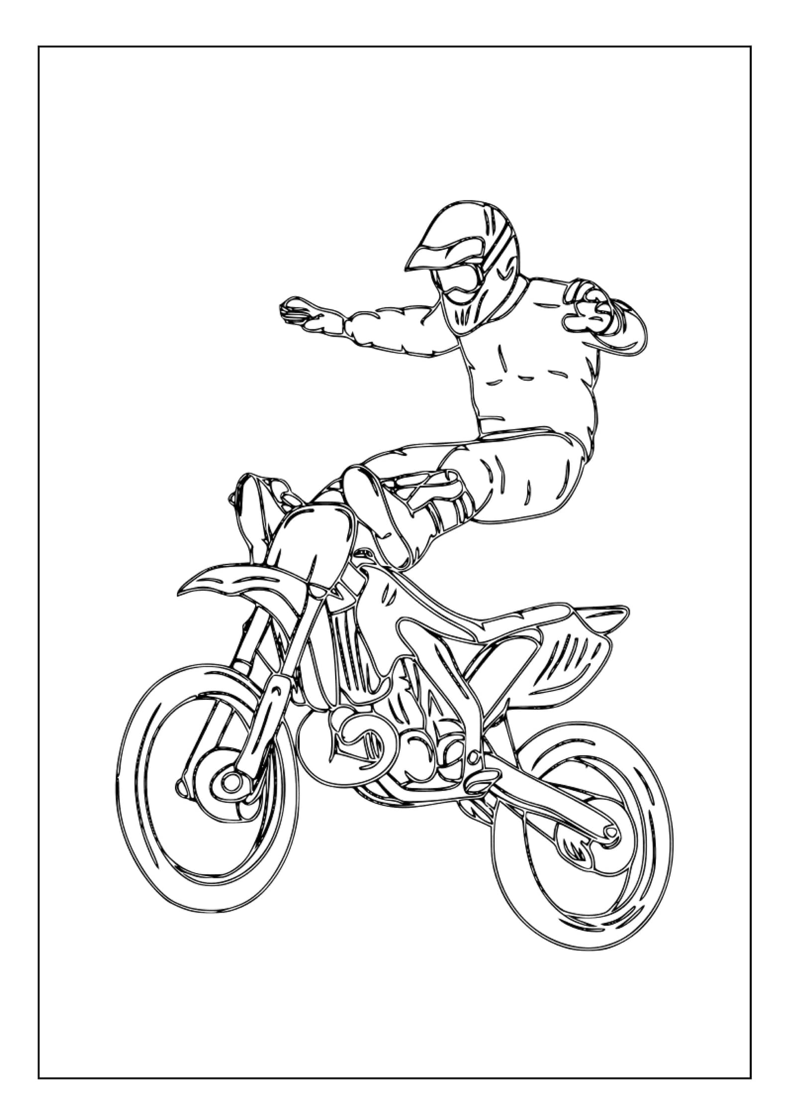 Printable Dirt Bike Coloring Pages for Kids & Adults | 45 Pages ...