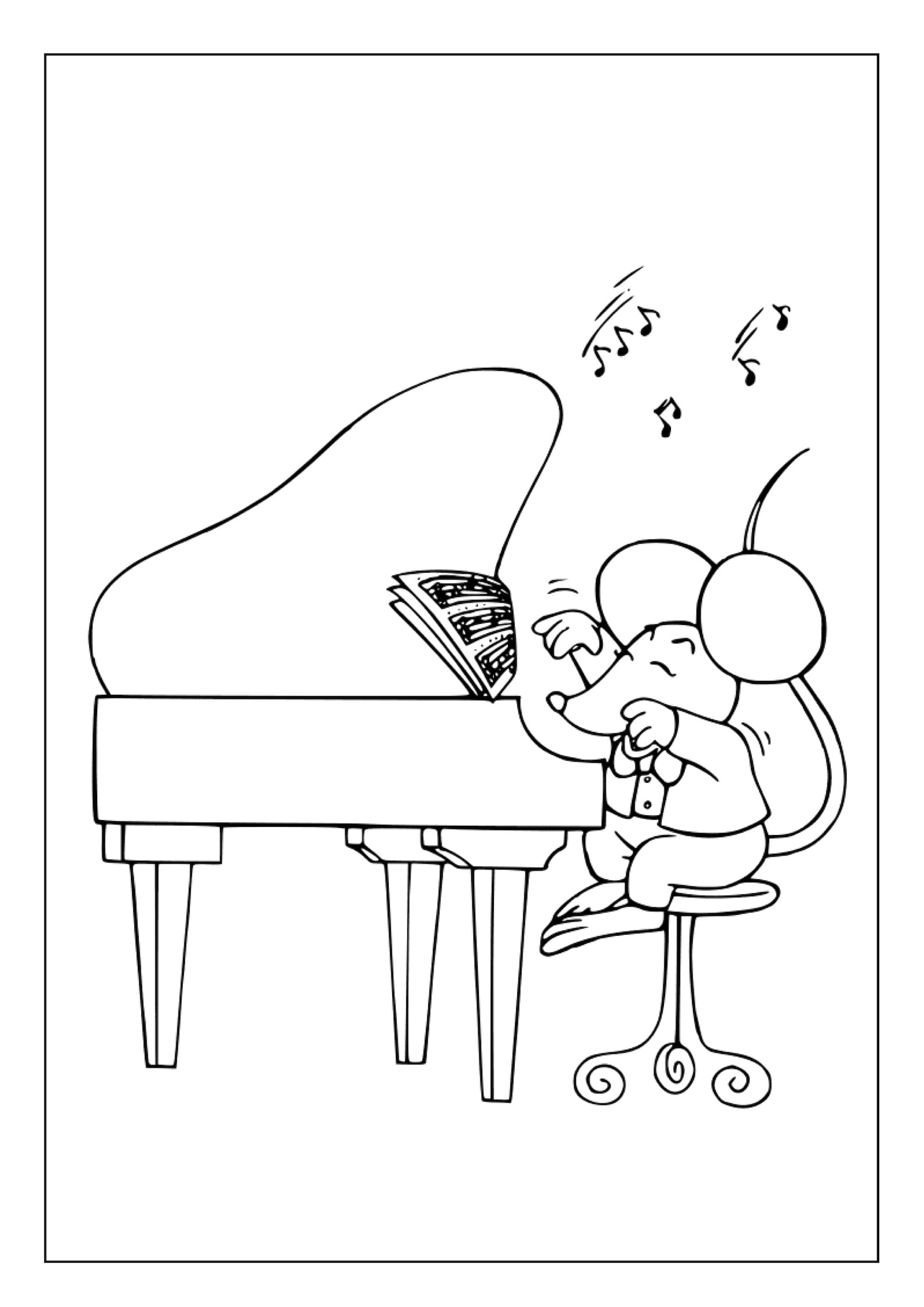 Printable Music Coloring Pages for Kids and Adults | 90 Pages | Instant ...