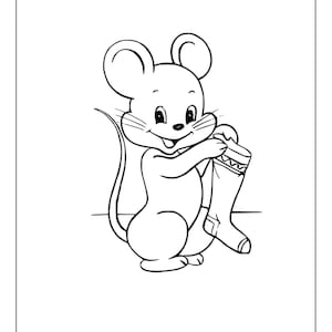 Printable Mouse Coloring Pages for Kids & Adults | 40 Pages | Instant ...