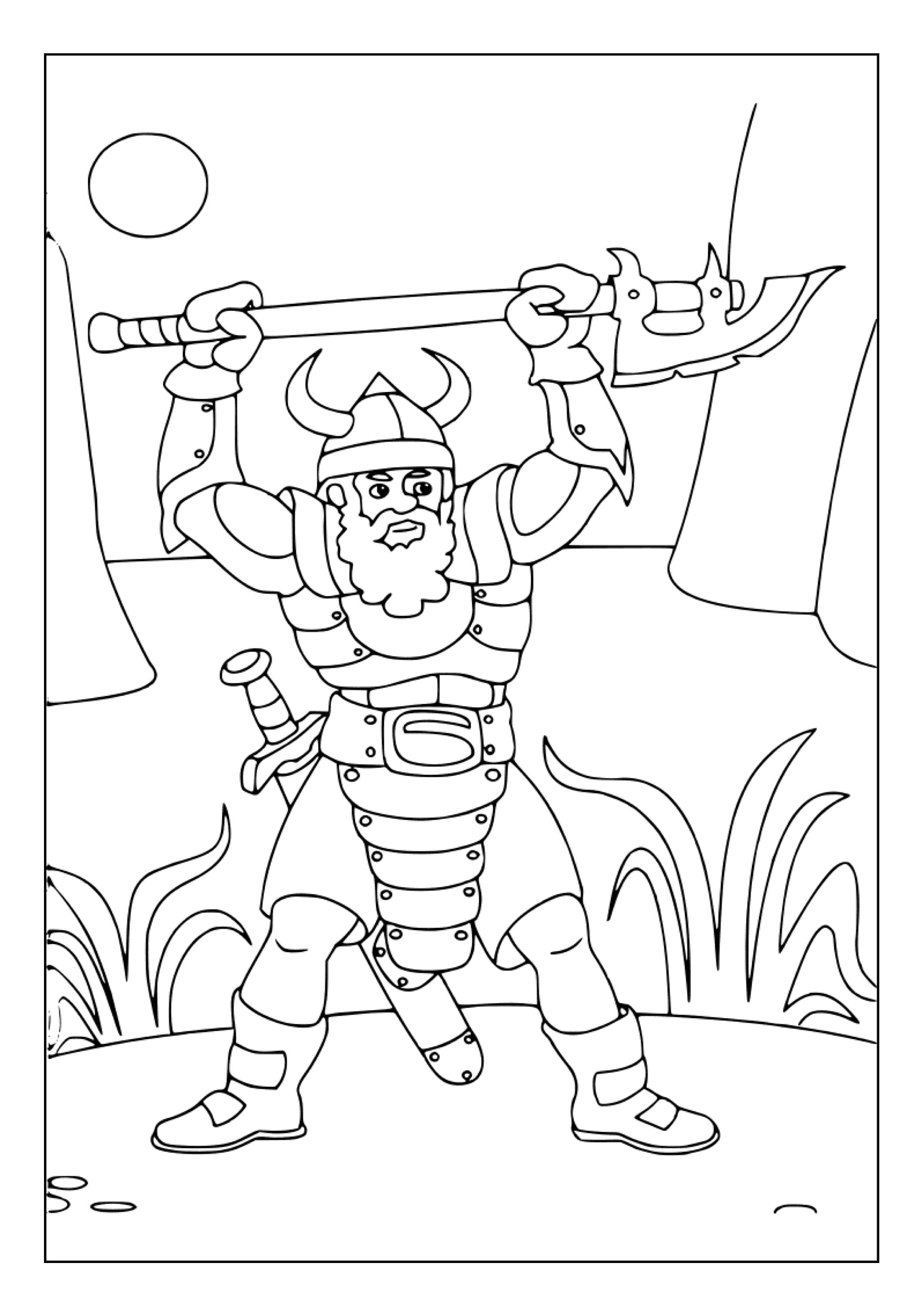 Printable Vikings Coloring Pages for Kids & Adults | 85 Pages | Digital ...