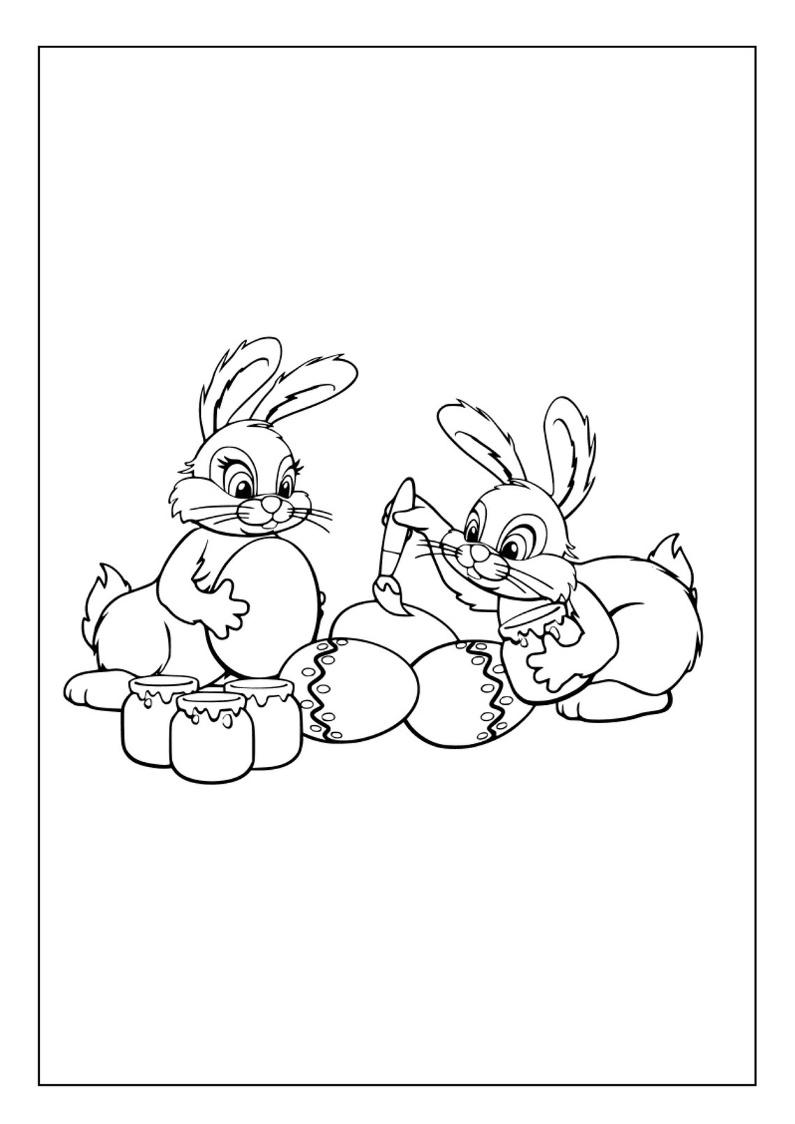 Printable Easter Bunny Coloring Pages for Kids & Adults | 100 Pages ...