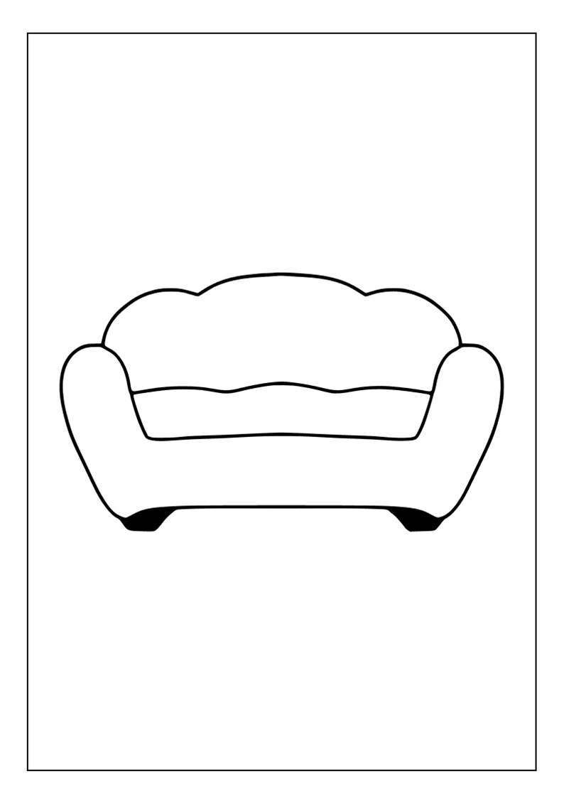 Printable Household Items Coloring Pages for Kids & Adults | 45 Pages ...
