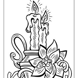 Printable Candle Coloring Pages for Kids and Adults | 100 Pages ...