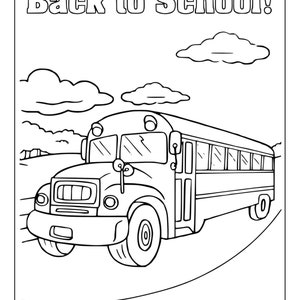 Printable Back to School Coloring Pages for Kids and Adults | 90 Pages ...